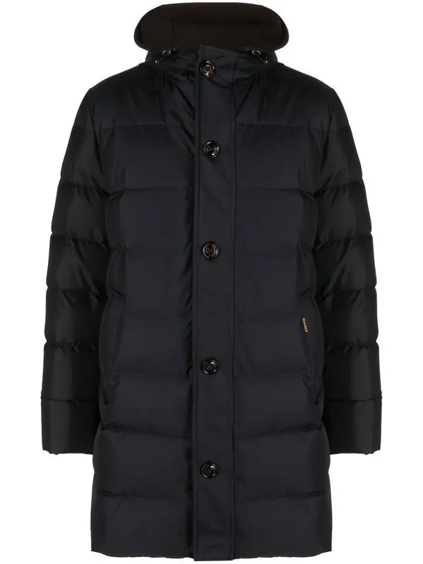 MOORER Drawstring Hood Padded Coat