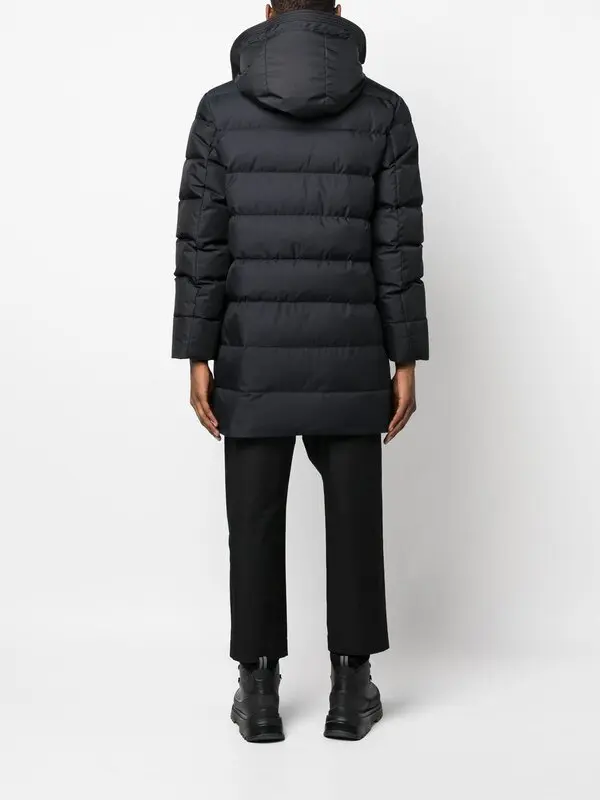 MOORER Drawstring Hood Padded Coat