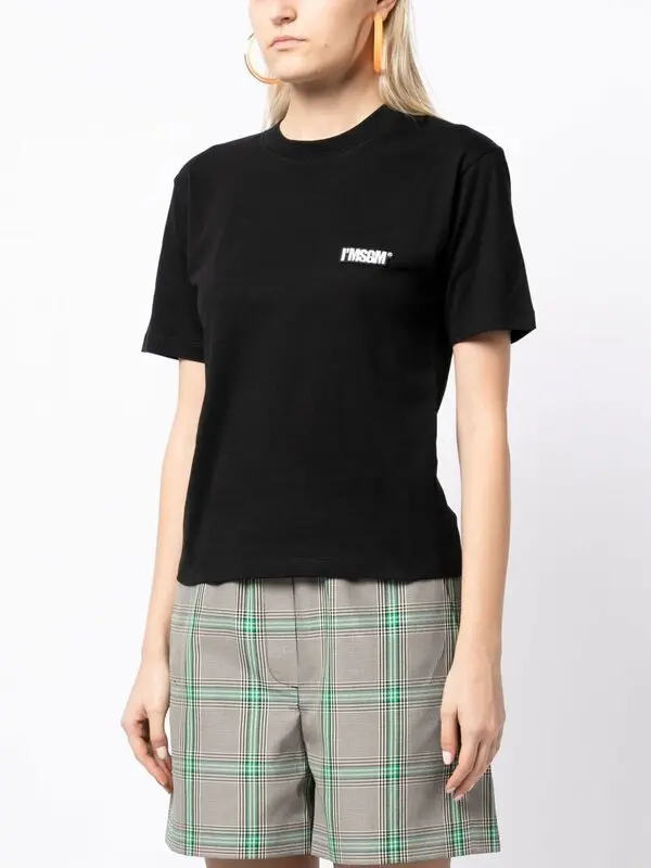 MSGM Logo-patch T-shirt - Black