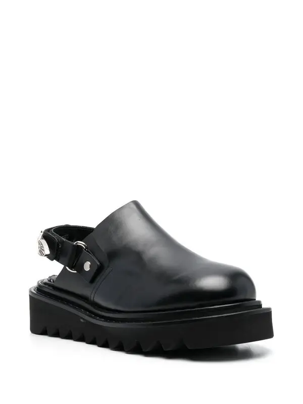 Toga Buckled Ankle-strap Clogs
