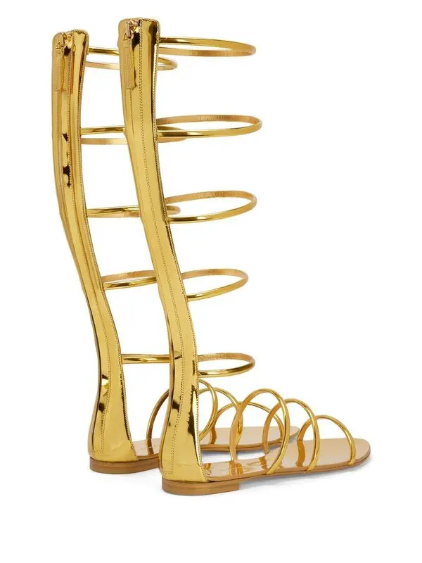 GIUSEPPE ZANOTTI Super Intrigo Gladiator Sandals - Gold