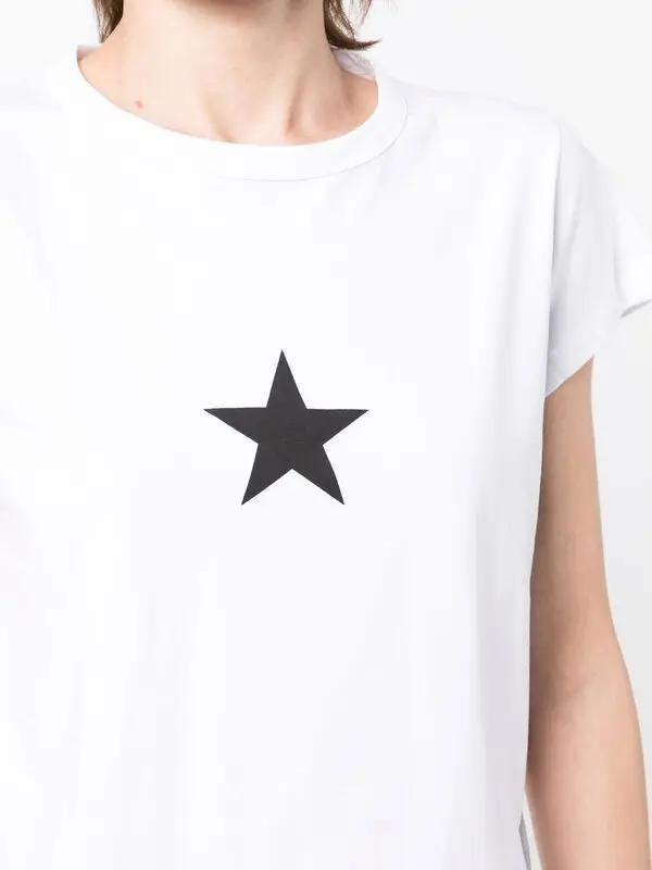AGNES B. Star-print T-shirt - White