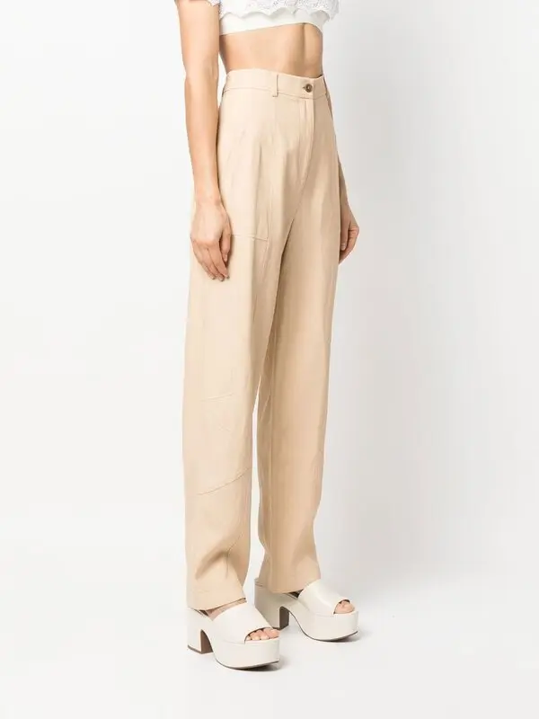 Alberta Ferretti High-waisted Tailored Trousers