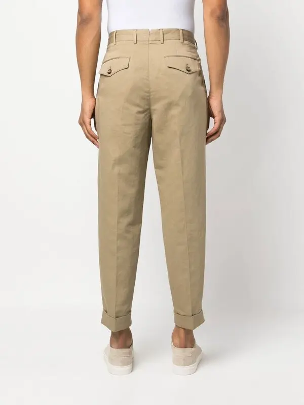 PT TORINO Pleat-detail Chino Trousers