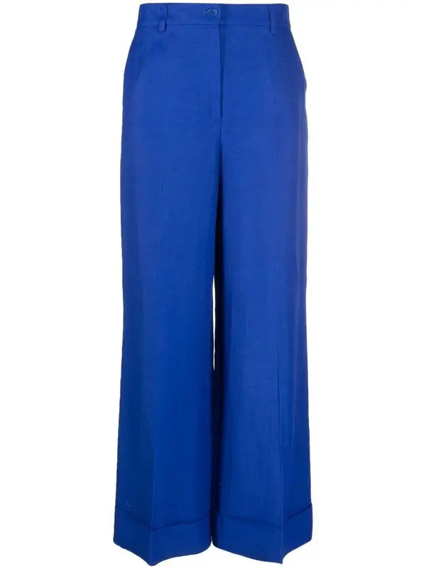 P.a.r.o.s.h Raisa Straight-leg Trousers - Blue
