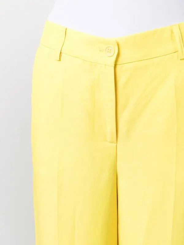 P.a.r.o.s.h Pressed-crease Straight-leg Trousers - Yellow