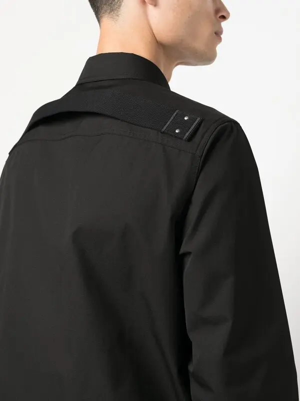 Rick Owens Long-sleeved Cotton Shirt Jacket