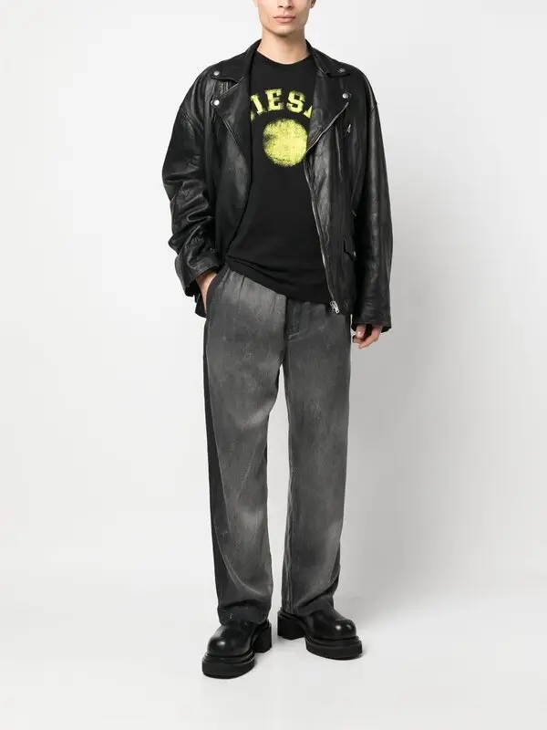 DIESEL® Embroidered-logo Regular Trousers