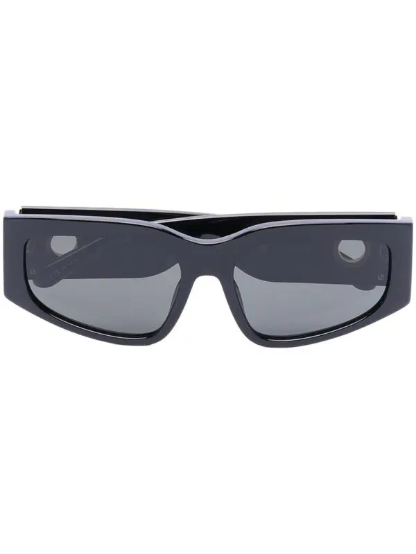 Linda Farrow Rectangle-frame Sunglasses - Black