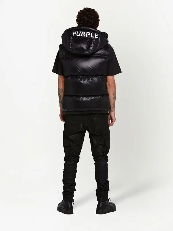 PURPLE BRAND Zipped Puffer Vest