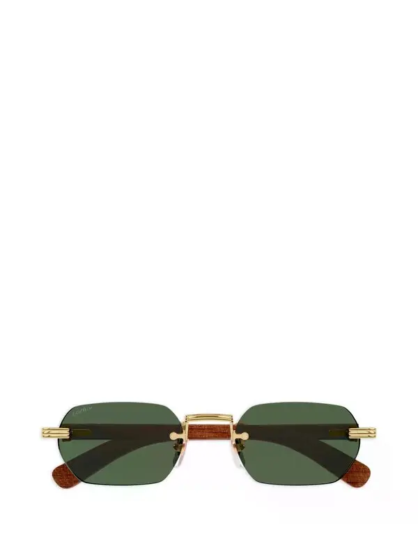 CARTIER Geometric Sunglasses - Gold