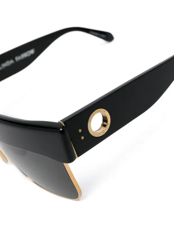 Linda Farrow Rosalie Square-frame Sunglasses