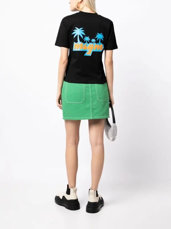 MSGM Logo-print Short-sleeve T-shirt