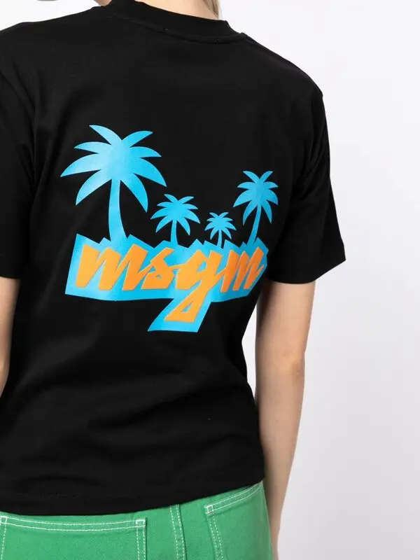 MSGM Logo-print Short-sleeve T-shirt