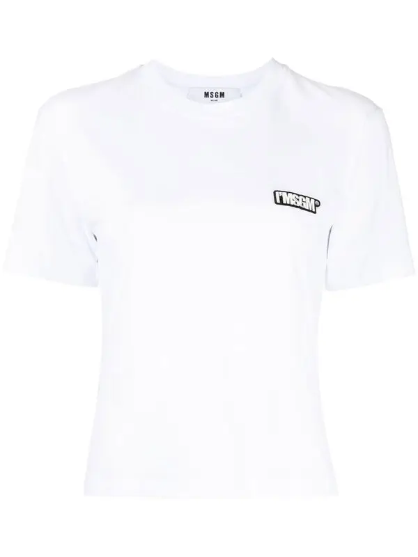 MSGM Logo-patch T-shirt - White