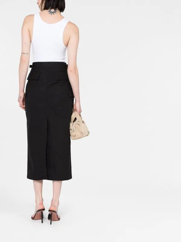 Wardrobe.NYC Striped Midi Skirt