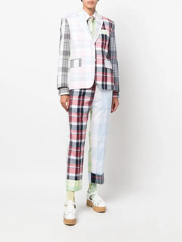 Thom Browne Check-pattern Cotton Blazer