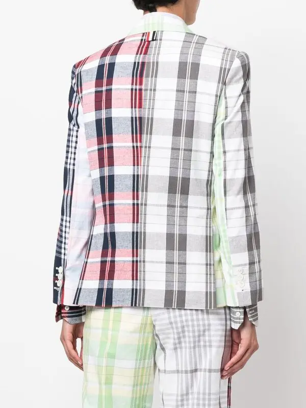 Thom Browne Check-pattern Cotton Blazer