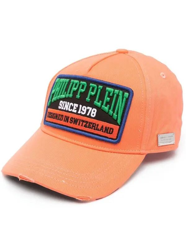 Philipp Plein Logo-patch Baseball Cap - Orange