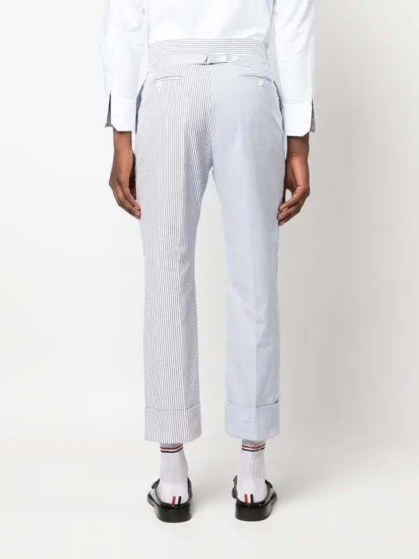 Thom Browne Cropped Seersucker Trousers