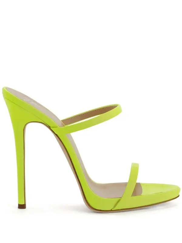 GIUSEPPE ZANOTTI 120mm Darsey Sandals - Yellow