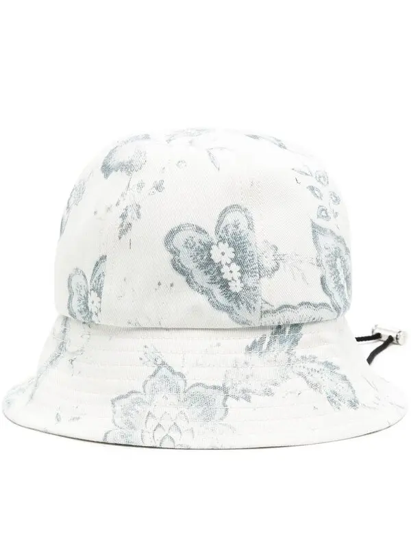 Erdem Floral-print Bucket Hat - White