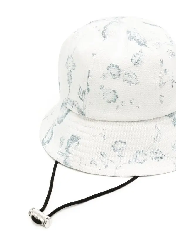Erdem Floral-print Bucket Hat