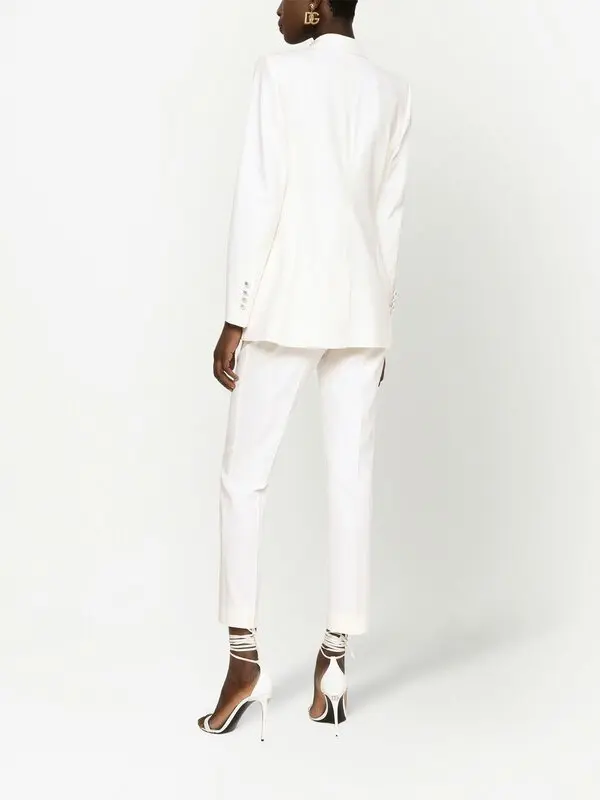 Dolce & Gabbana Single-breasted Wool Blazer - White