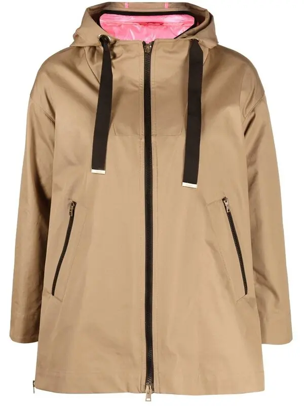 Herno Reversible Zip-up Hooded Jacket - Neutrals