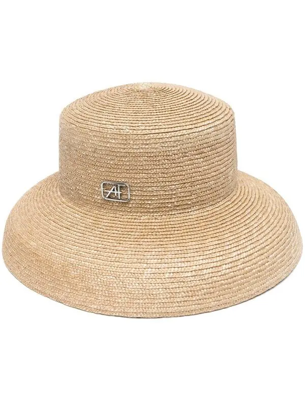 Alberta Ferretti Raffia Bucket Hat - Neutrals
