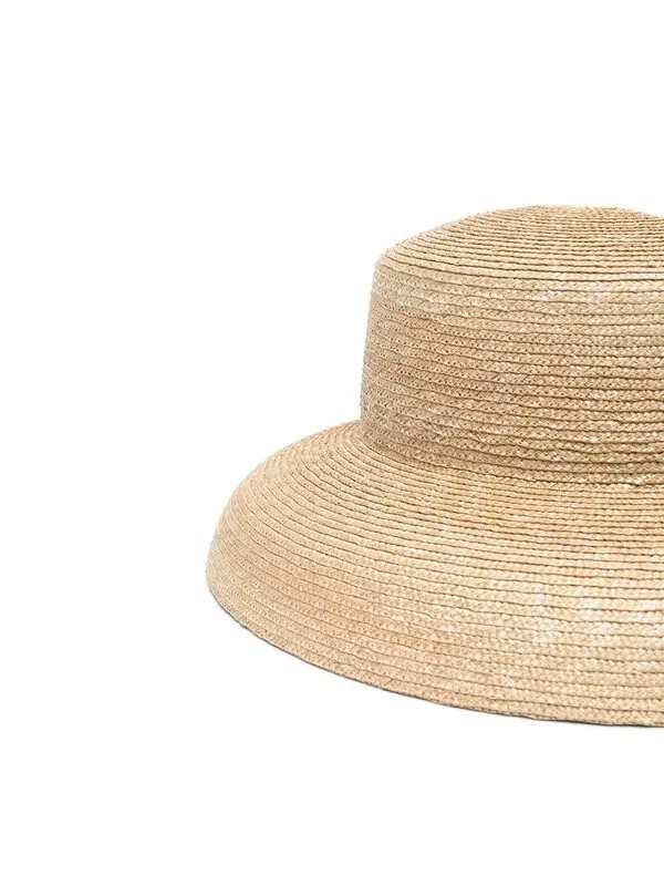 Alberta Ferretti Raffia Bucket Hat