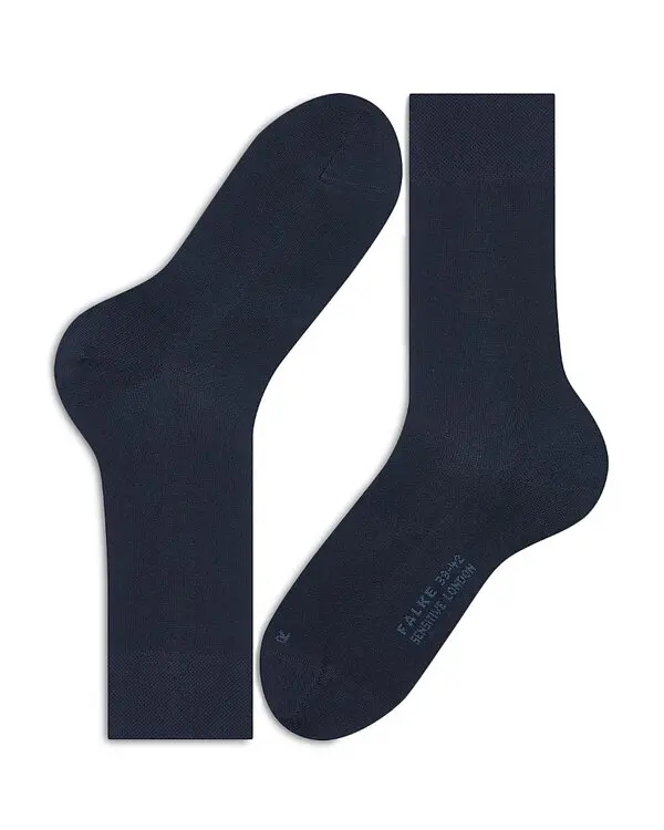 Falke Sensitive London Cotton-blend Socks - Dark Navy