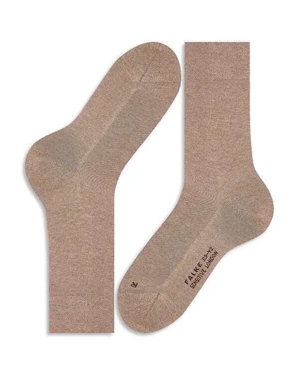 Falke Sensitive London Cotton-blend Socks - Nutmeg Melange