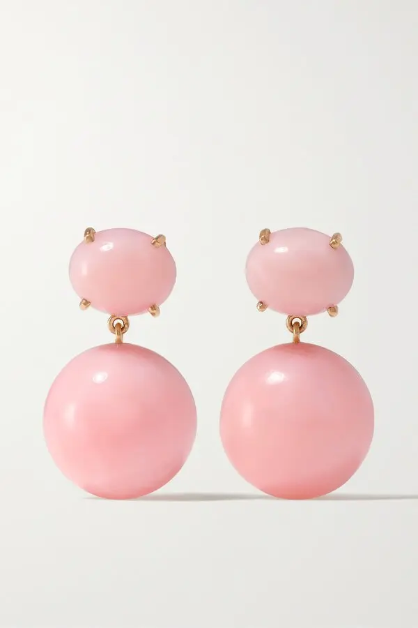 Irene Neuwirth Gumball 18-karat Opal Dangle Earrings - Pink