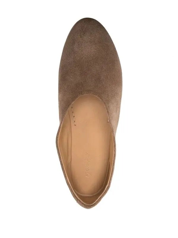 Marsèll Coltellaccio Suede Ballet Flats - Brown