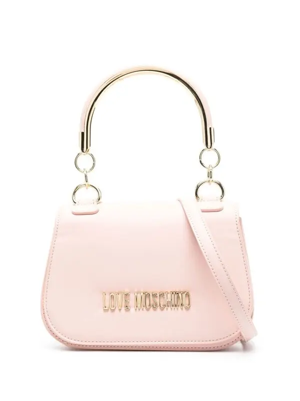 Moschino Logo-plaque Top Handle Bag - Pink