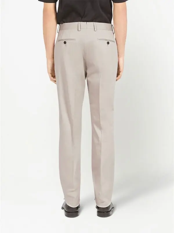 FERRAGAMO Cotton Chino Trousers - Neutrals