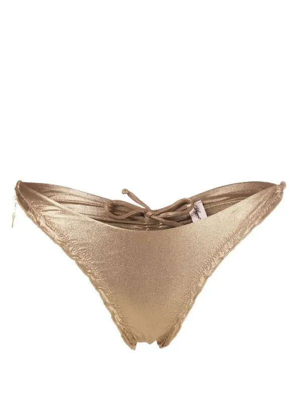 Agent Provocateur Berry Gathered-detail Bikini Brief - Gold