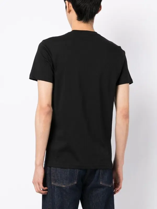 Paul Smith Zebra-patch Crew-neck T-shirt - Black