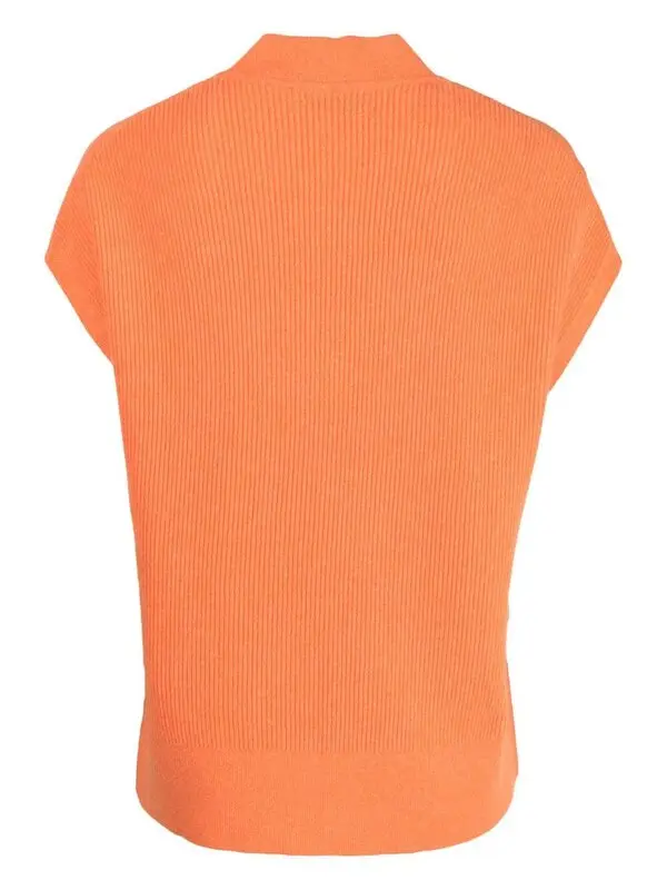 Pringle Of Scotland V-neck Ribbed Knitted Top