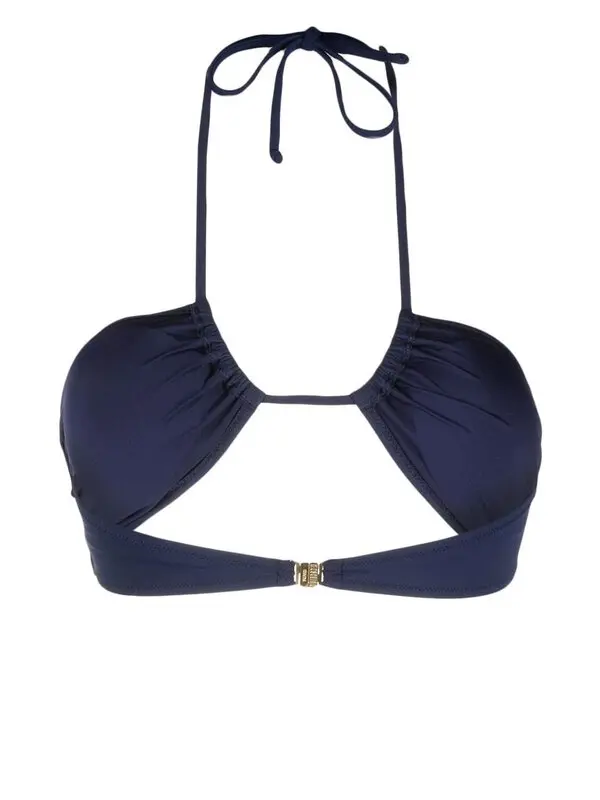 Moschino Halterneck Bikini Top - Blue