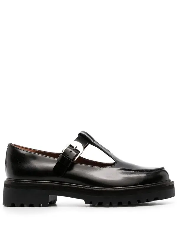 REFORMATION Abalonia Mary Jane Loafers - Black