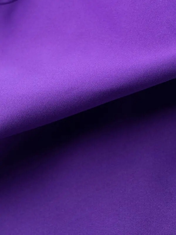 P.a.r.o.s.h Feather-trim Satin Dress - Purple