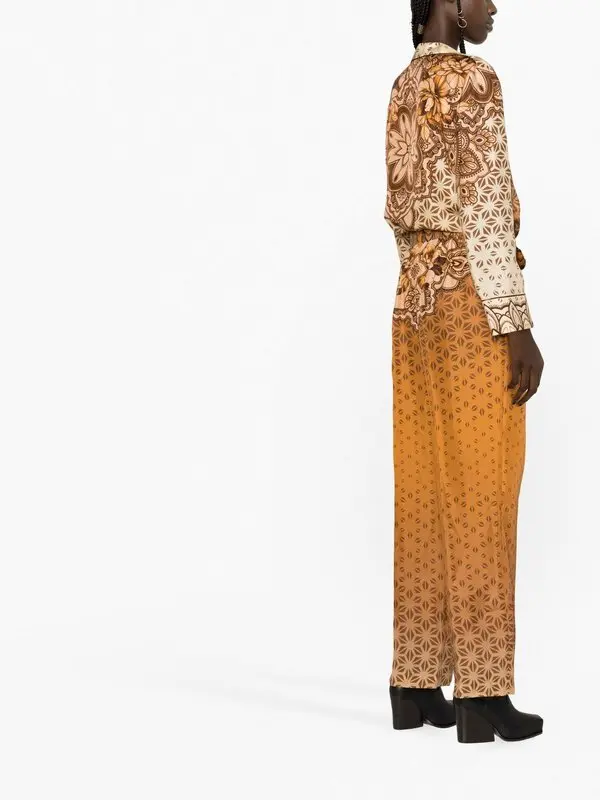 Alberta Ferretti Silk Mandala-print Jumpsuit