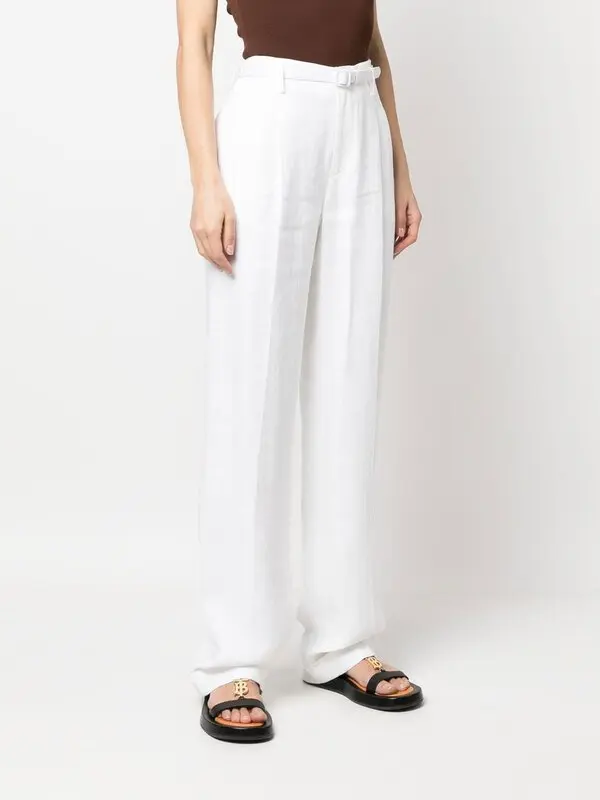 Ralph Lauren Stamford Linen Pleated Trousers