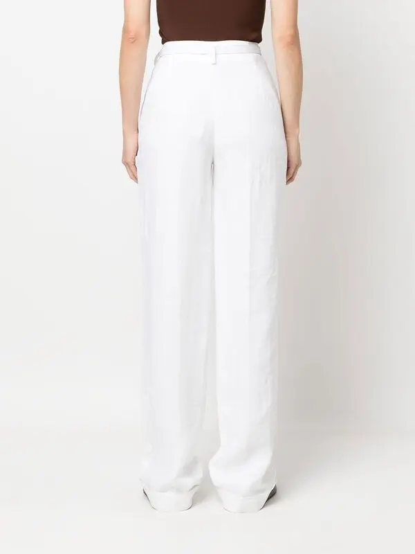 Ralph Lauren Stamford Linen Pleated Trousers