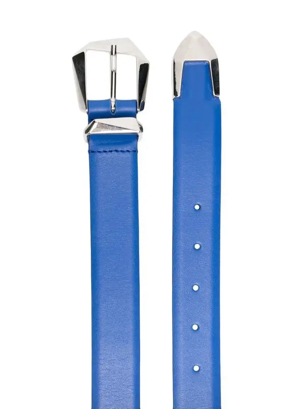 Alberta Ferretti Geometric-buckle Leather Belt