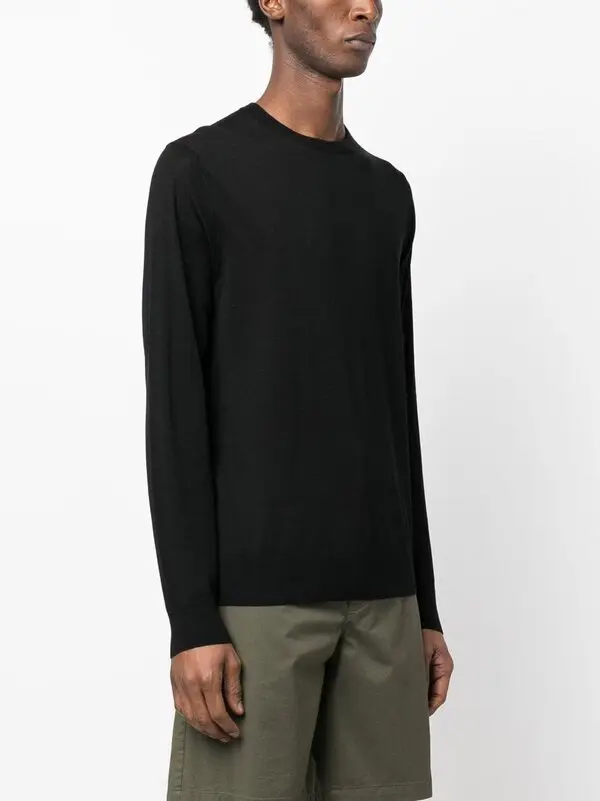 BALLANTYNE Crew-neck Wool Jumper - Black