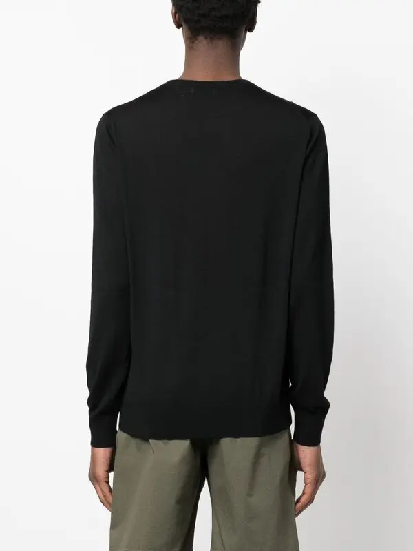 BALLANTYNE Crew-neck Wool Jumper - Black