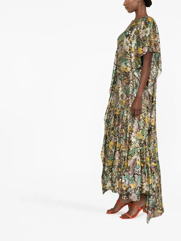 La DoubleJ Ruffled Jacquard Maxi Dress